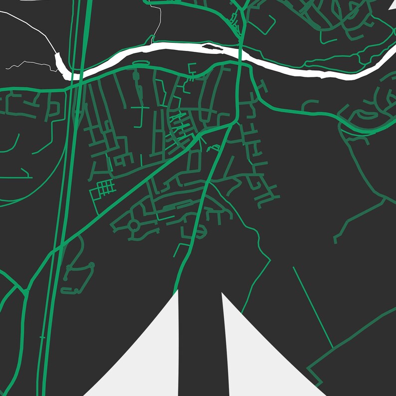 Mallow Shamrock Map Print Map of Mallow Ireland Digital - Etsy