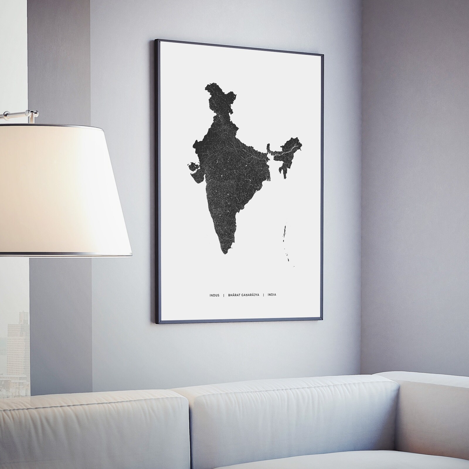 India Map Print Map of India Digital Download - Etsy UK
