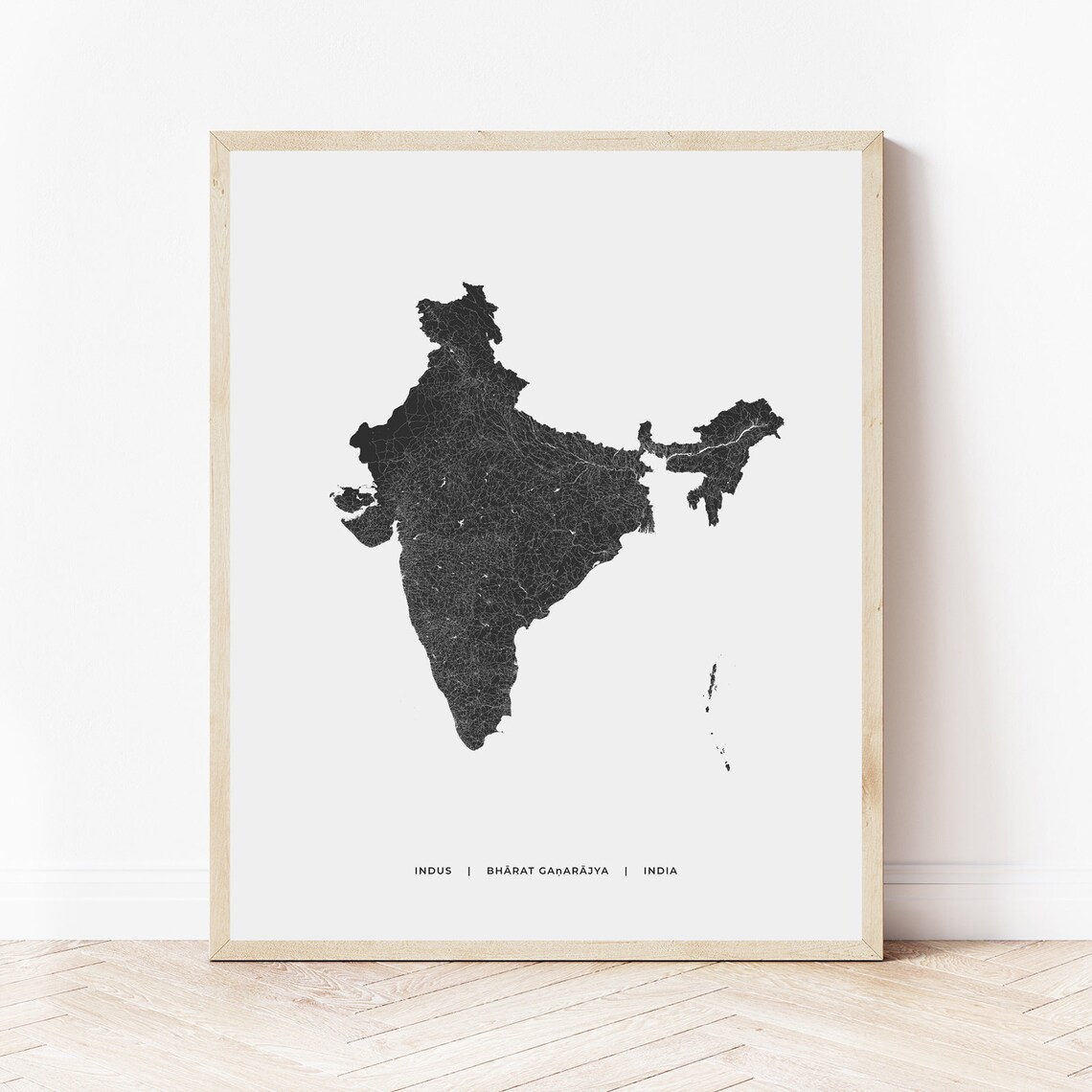 India Map Print Map of India Digital Download | Etsy