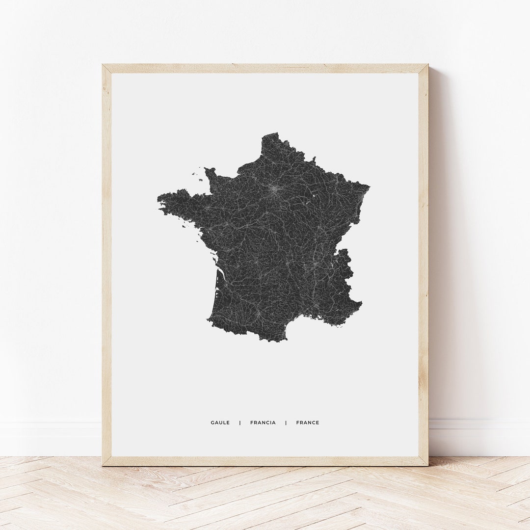 France Map Print Map of France Digital Download - Etsy
