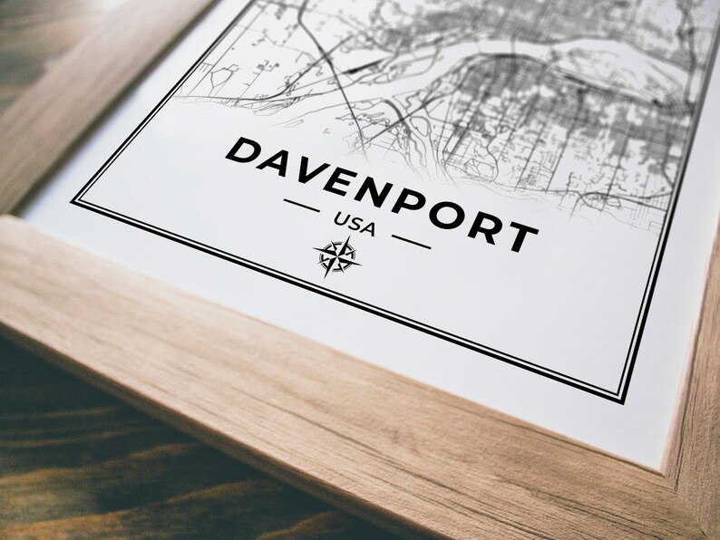 Davenport Mapa Imprimir / Mapa de Davenport, Estados Unidos / Descarga ...