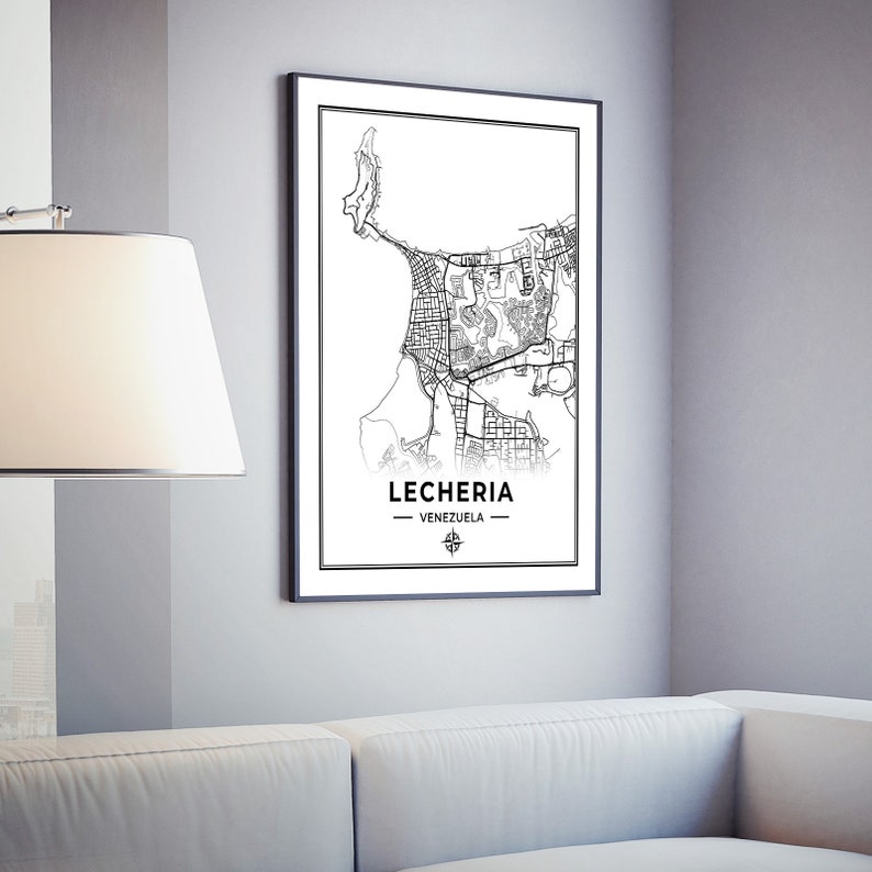 Lecheria Mapa Imprimir / Mapa de Lecheria Venezuela / Descarga Digital ...