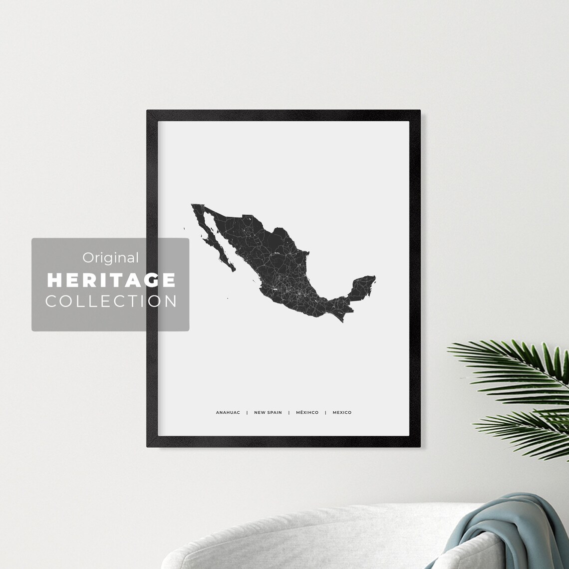 Mexico Map Print Map of Mexico Digital Download - Etsy Canada