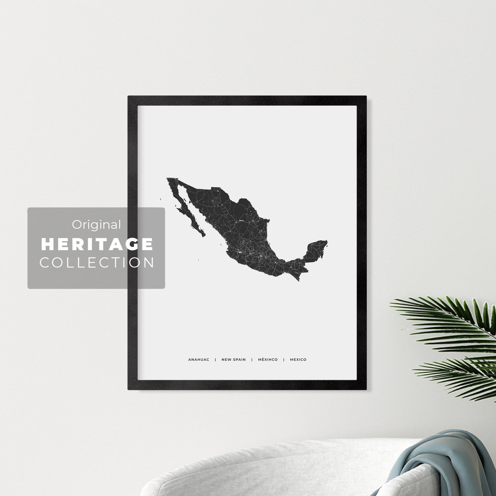 Mexico Map Print Map of Mexico Digital Download - Etsy Canada