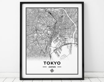 Map of Tokyo Japan, Tokyo Japan Map, Tokyo Map, Modern Tokyo Japan Map ...