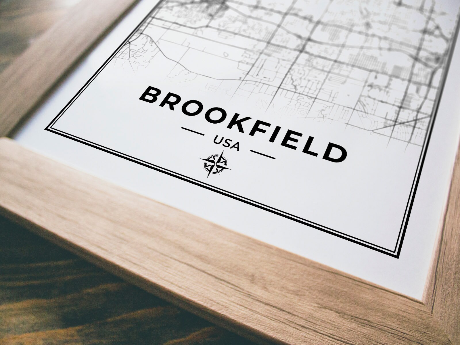 Brookfield Map Print Map of Brookfield Wisconsin Digital - Etsy