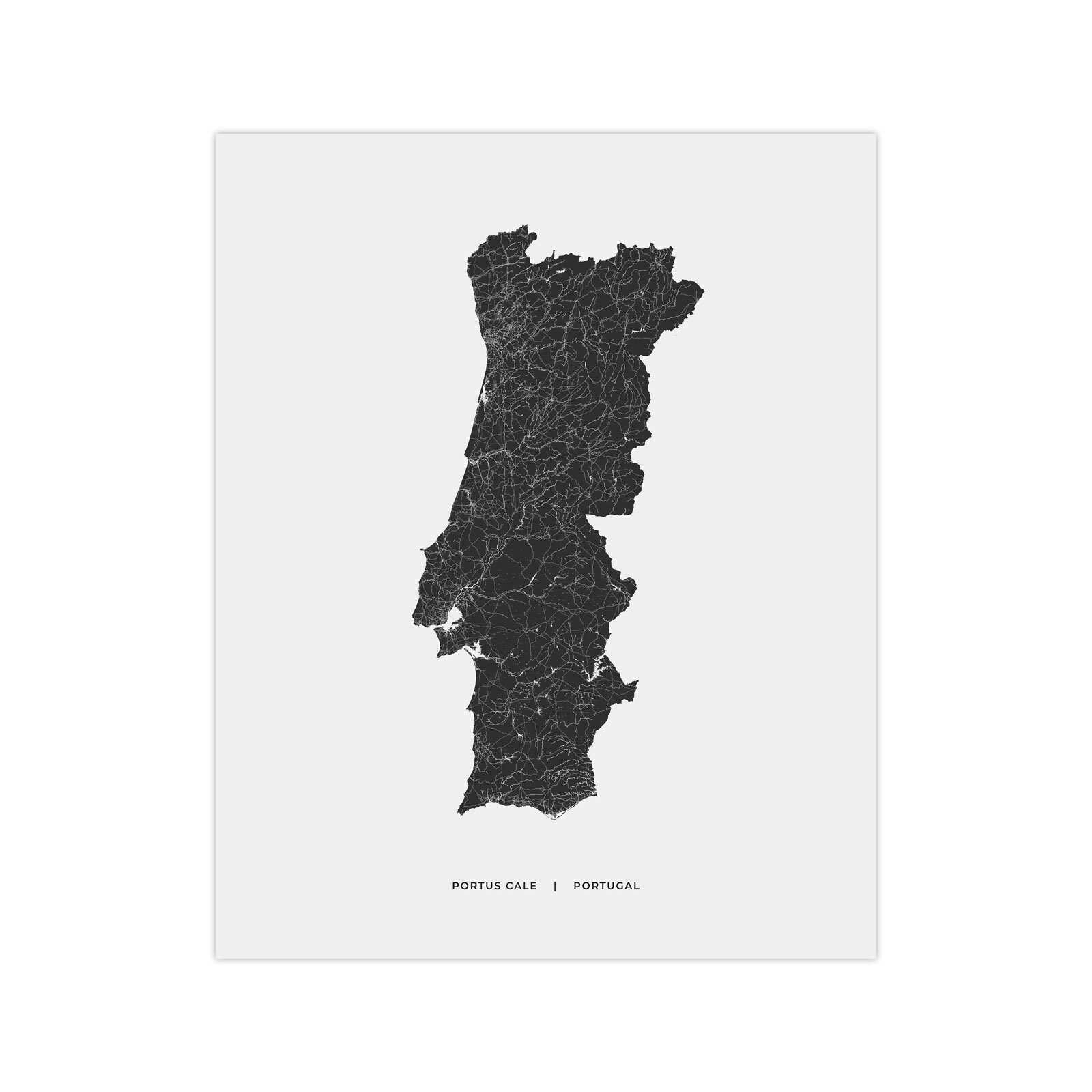 Portugal Map Print Map of Portugal Digital Download | Etsy
