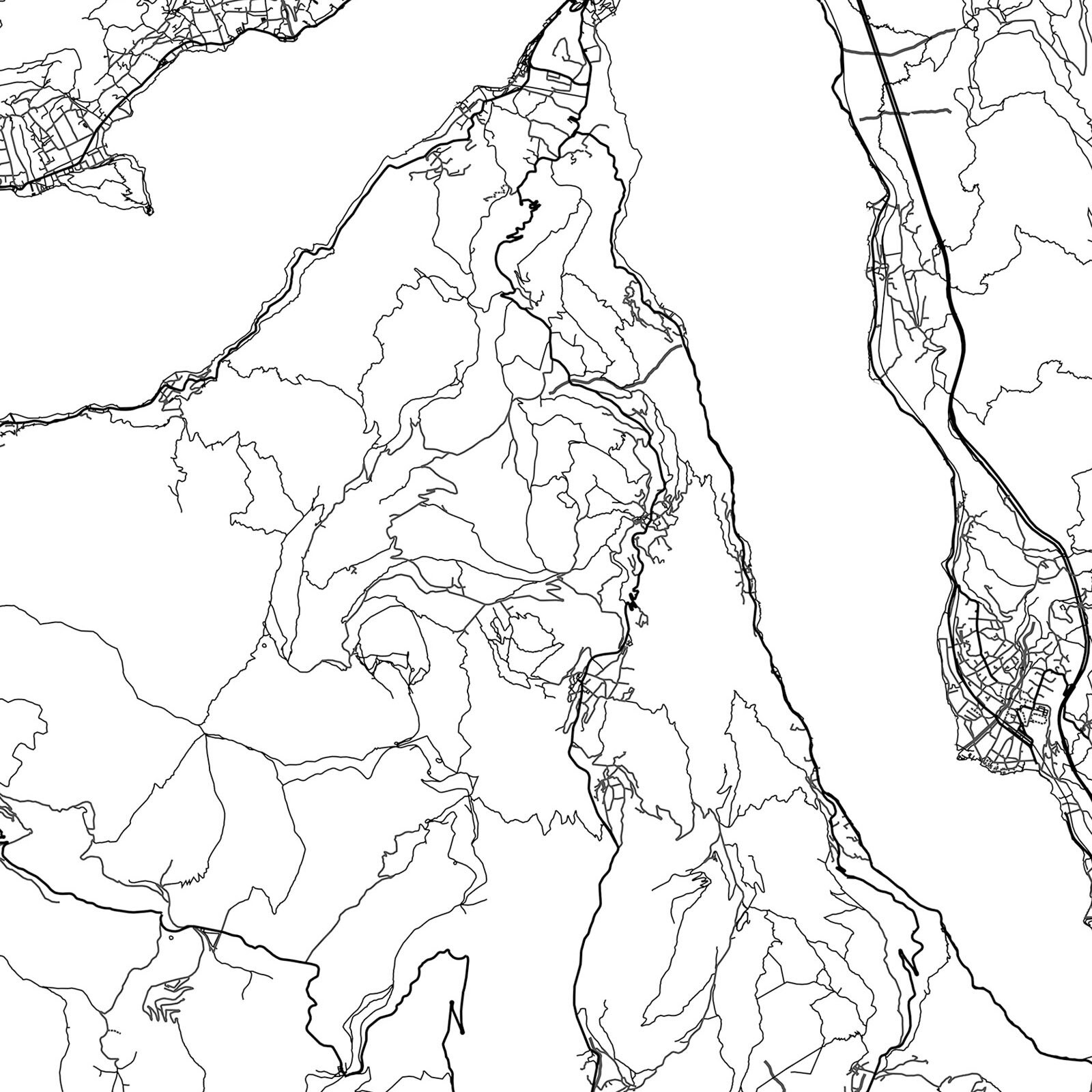 Lake Como Map Print Map of Lake Como Italy Digital Download - Etsy