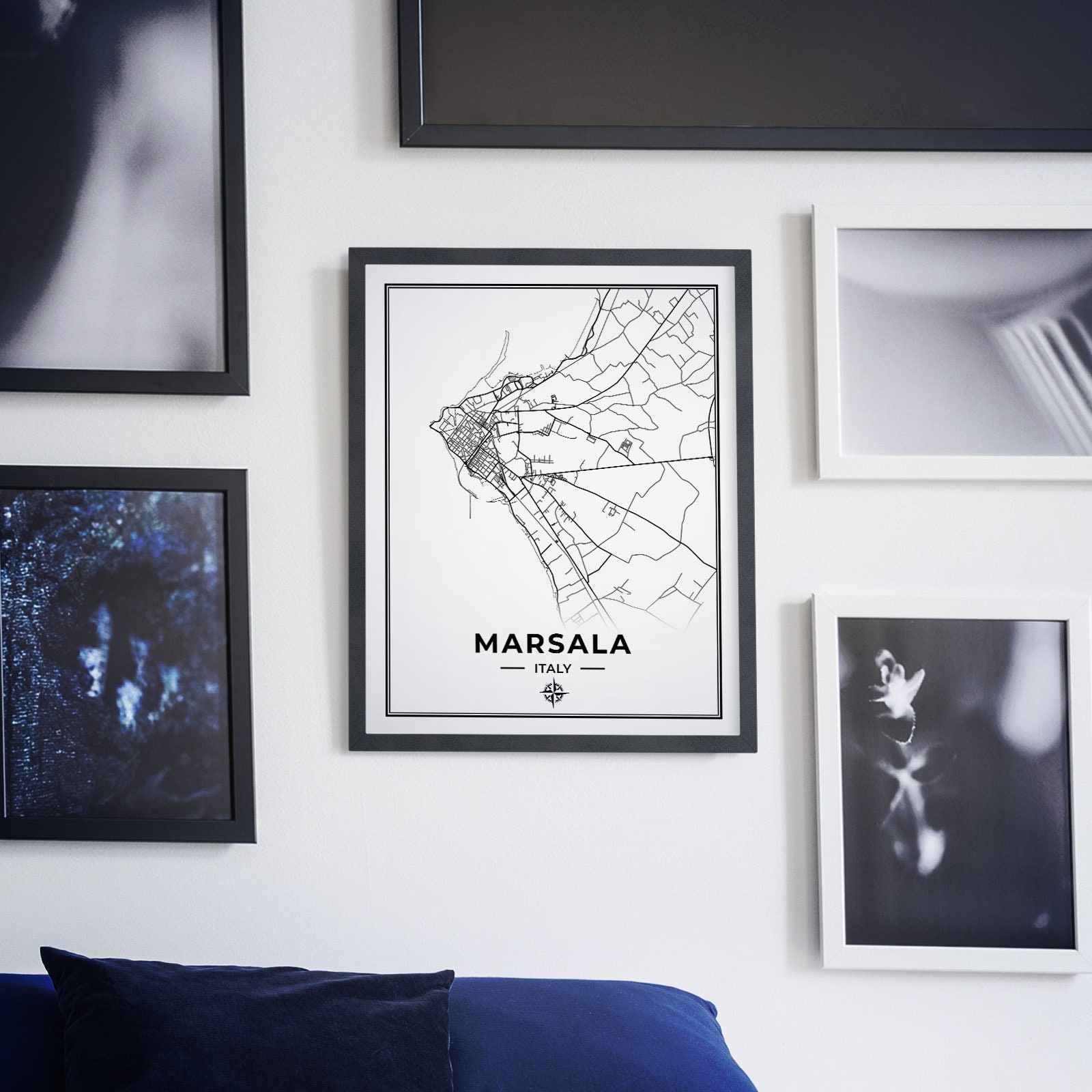 Marsala Map Print Map of Marsala, Italy Digital Download - Etsy