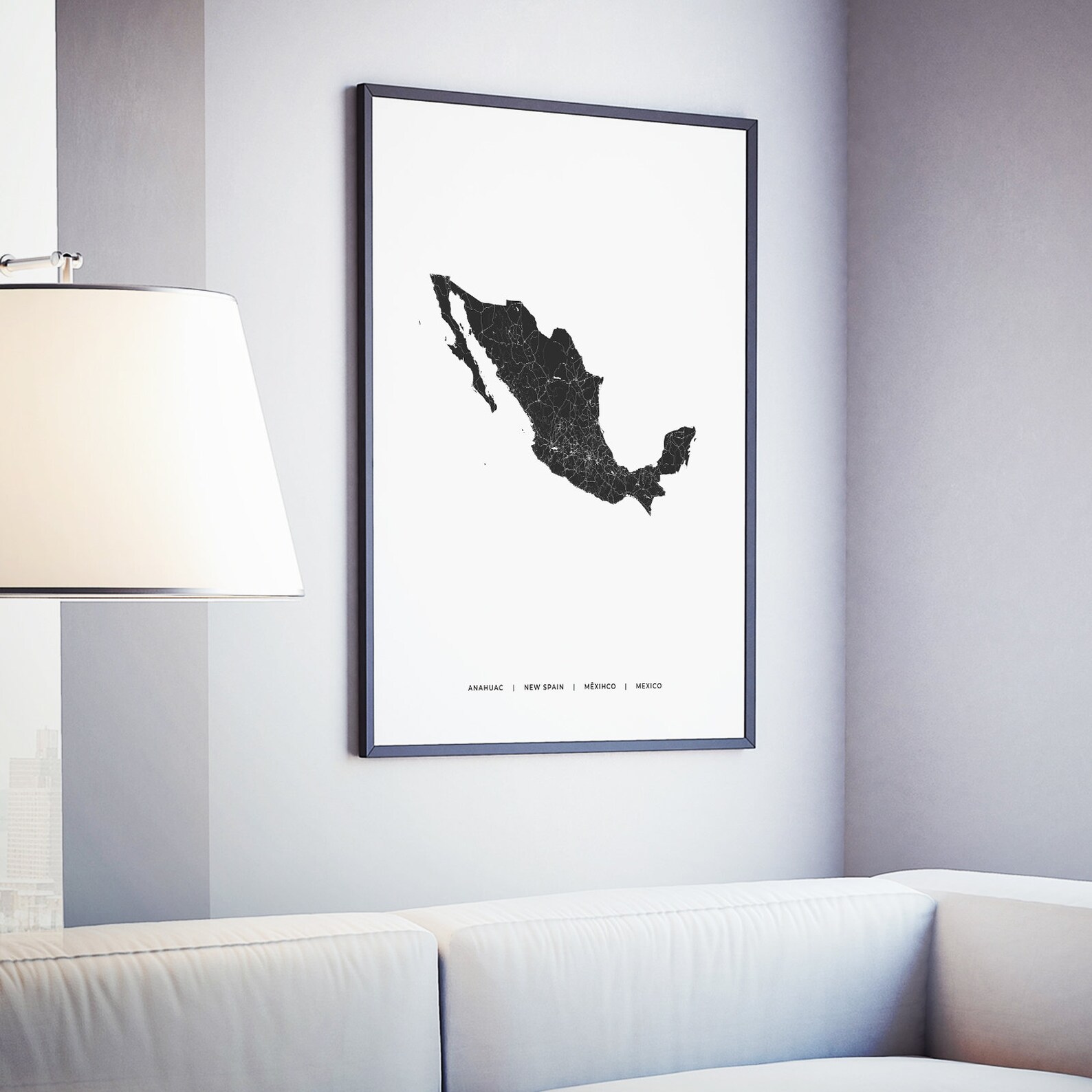 Mexico Map Print Map of Mexico Digital Download - Etsy Canada