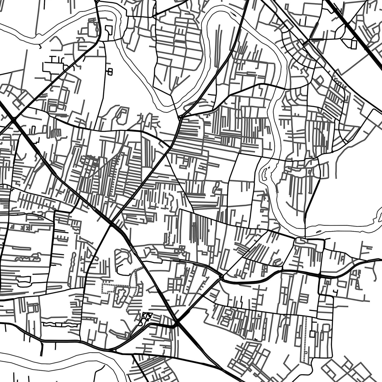 Pimpri Chinchwad Map Print Map of Pimpri Chinchwad, India Digital ...