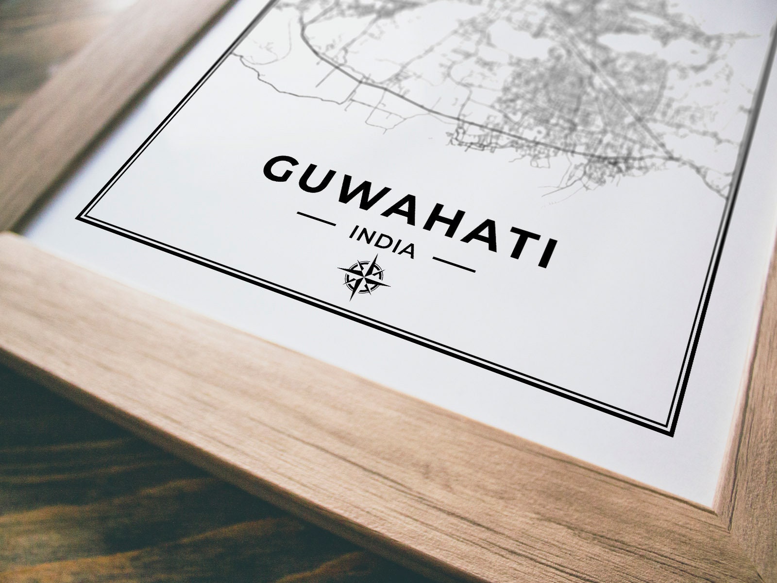 Guwahati Map Print Map of Guwahati India Digital Download - Etsy