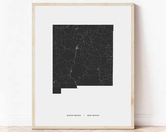 1930's Vintage NEW MEXICO State Map Cartoon Map Print - Etsy
