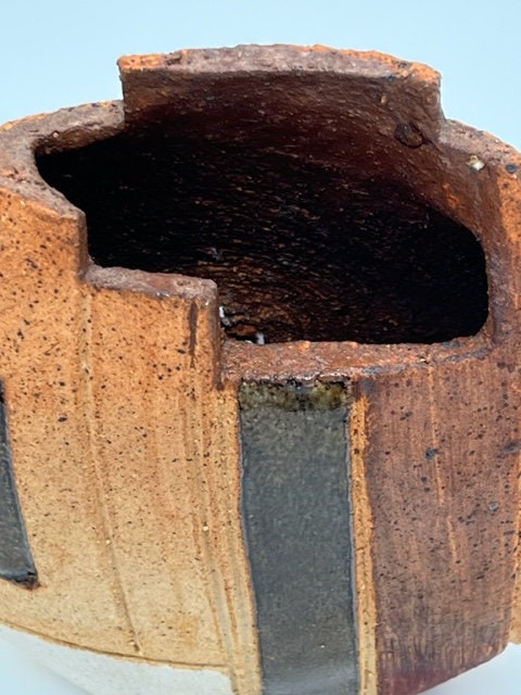 Vase Yves Mohy Ceramic Unique Original Rare Art Grès Vase Sandstone ...