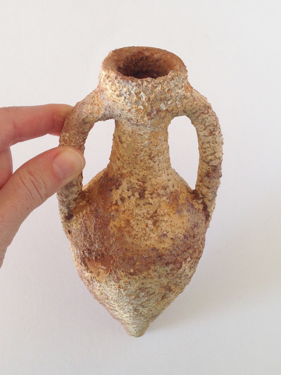 ANTIQUE AMPHORA GREEK Roman Cone Pottery Vase Greece Ancient Amphora ...
