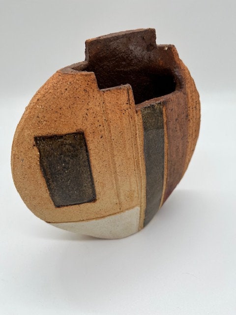 Vase Yves Mohy Ceramic Unique Original Rare Art Grès Vase Sandstone ...