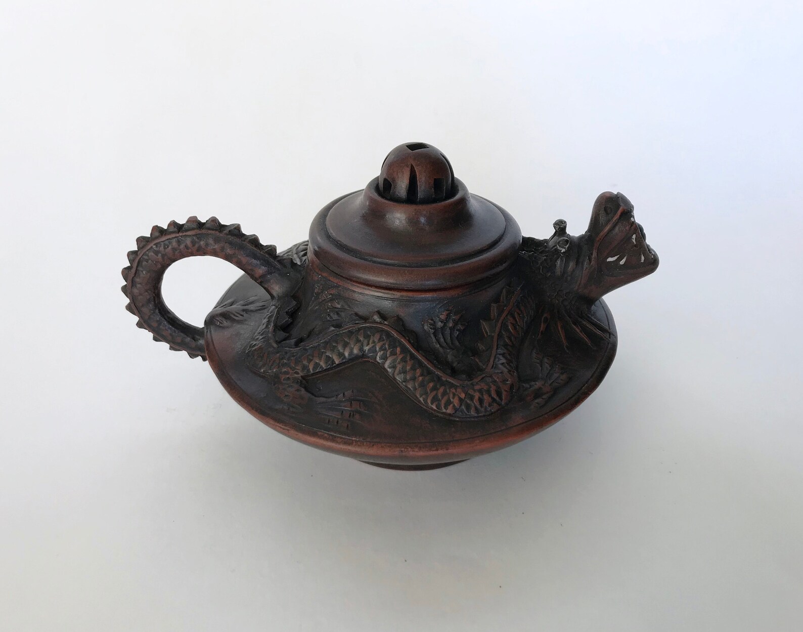 Tetera china Tetera antigua Yixing Arcilla Dragón Zisha Tetera única ...