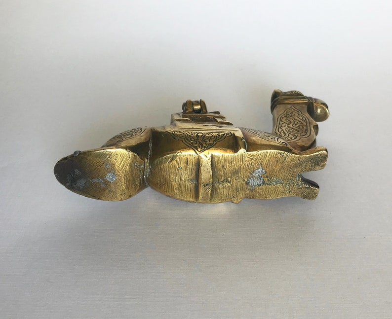 Antique Camel Brass Inkwell MAMLUK Style Decorative - Etsy