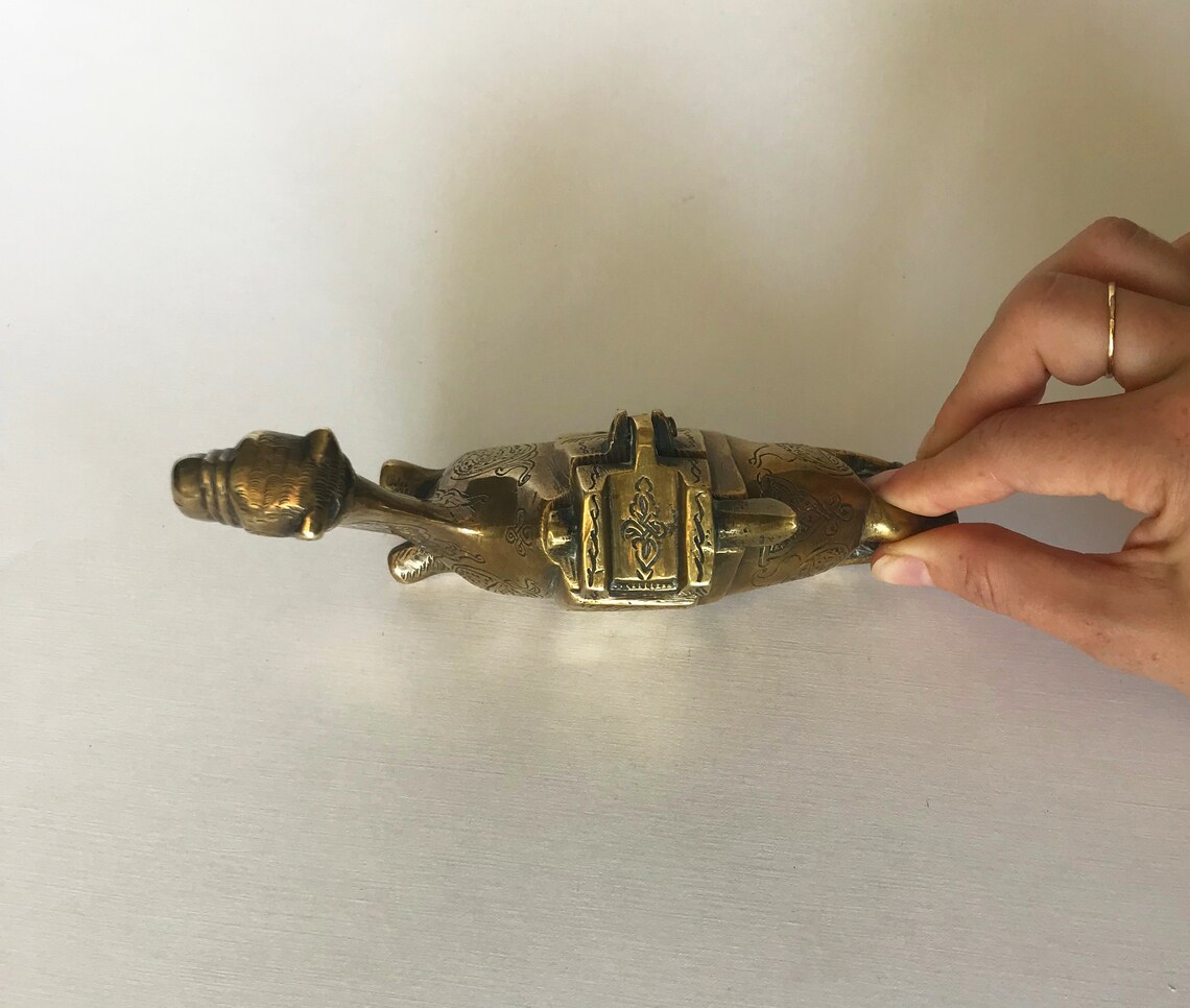 Antique Camel Brass Inkwell MAMLUK Style Decorative - Etsy