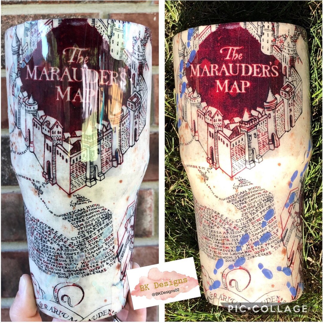 Invisible Footprints Tumbler Made With Licensed Fabric UV Color ...