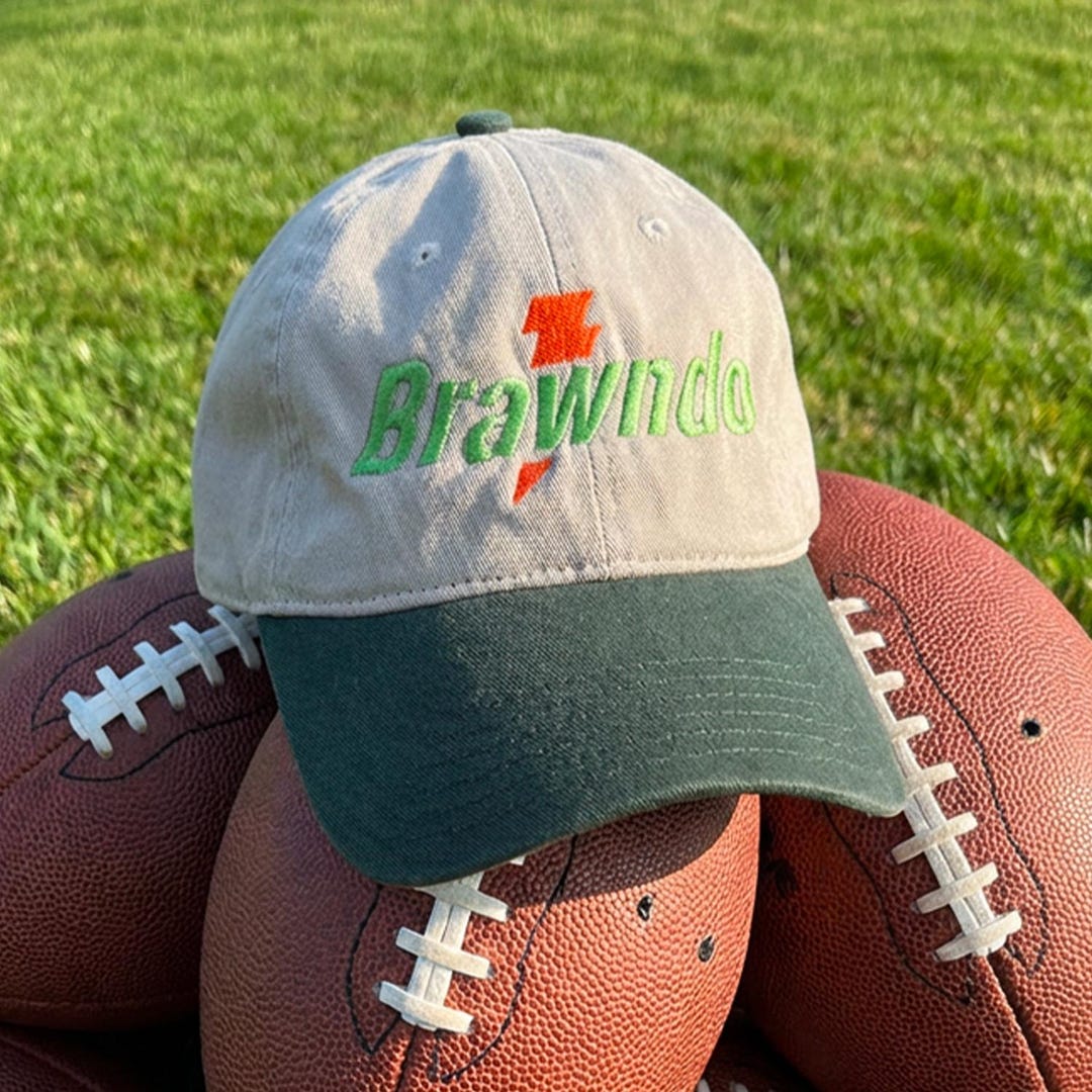 Brawndo Strapback Garmet Dyed Hat - Etsy