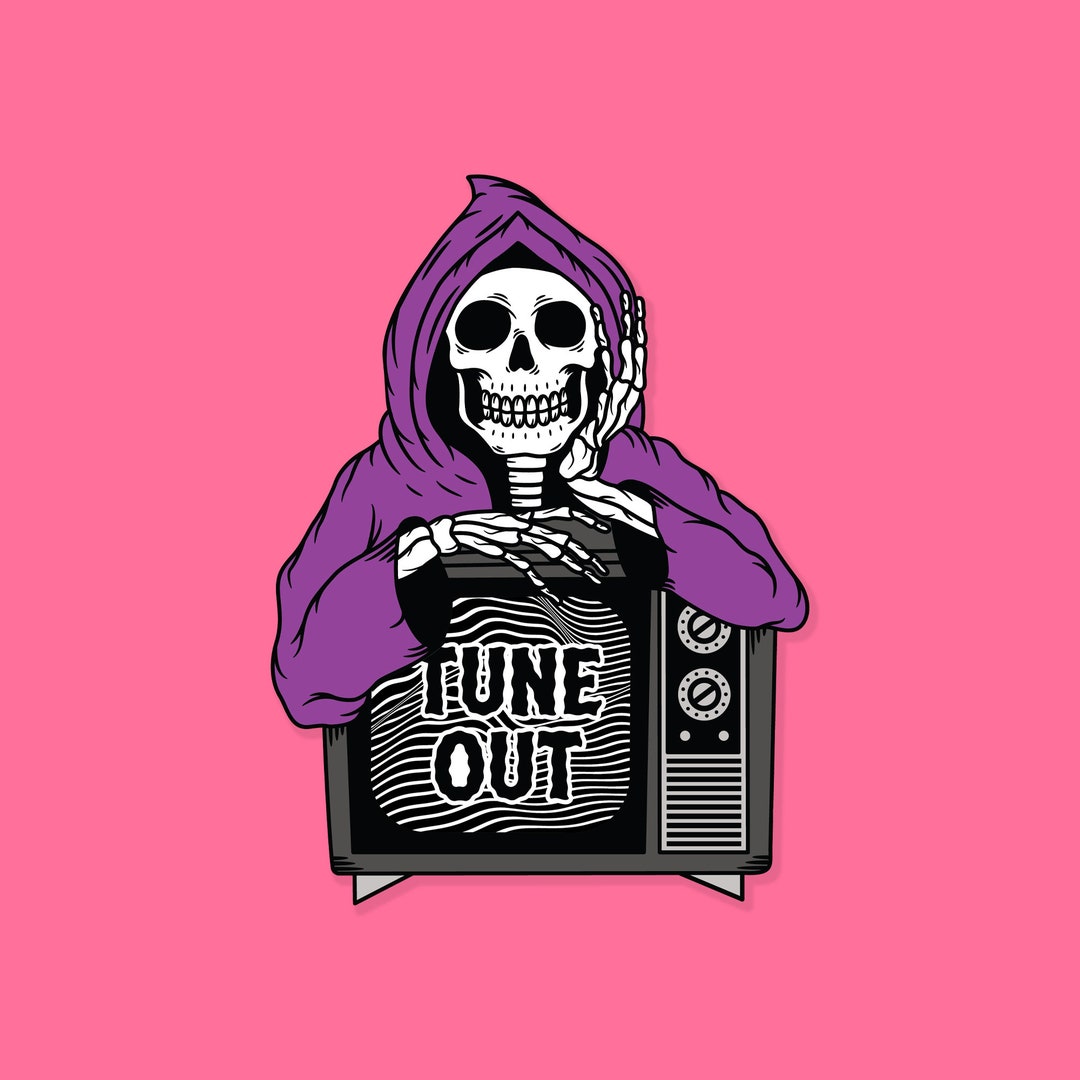 Tune Out Sticker - Etsy
