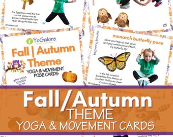 Printable Yoga Pose Cards for Kids - Etsy