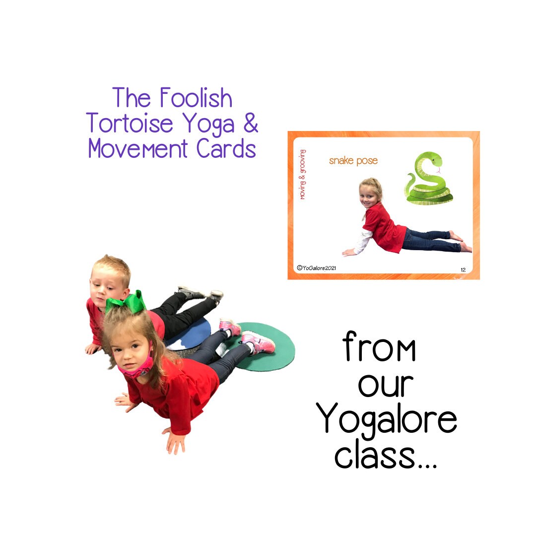 The Foolish Tortoise Yoga & Movement Pose Cards Engaging Preschool ...