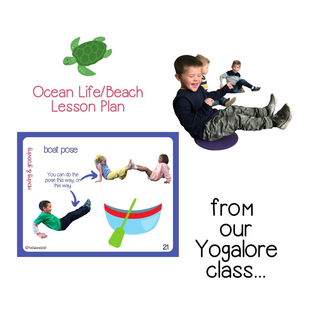 Ocean Animals | Ocean Life Yoga & Movement Pose Cards With Lesson Plan ...
