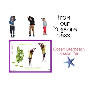 Ocean Animals | Ocean Life Yoga & Movement Pose Cards With Lesson Plan ...