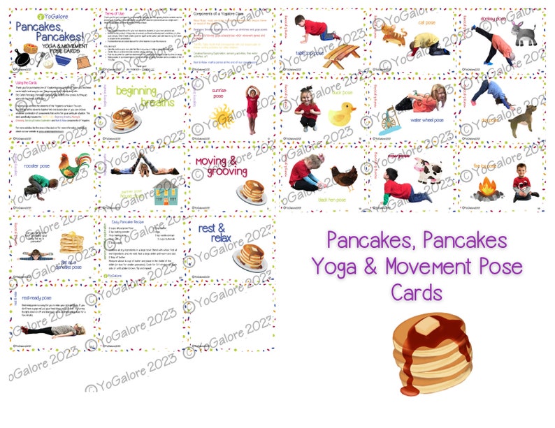 Eric Carle Yoga & Movement Pose Cards Bundle - 5 Sets, Preschool ...