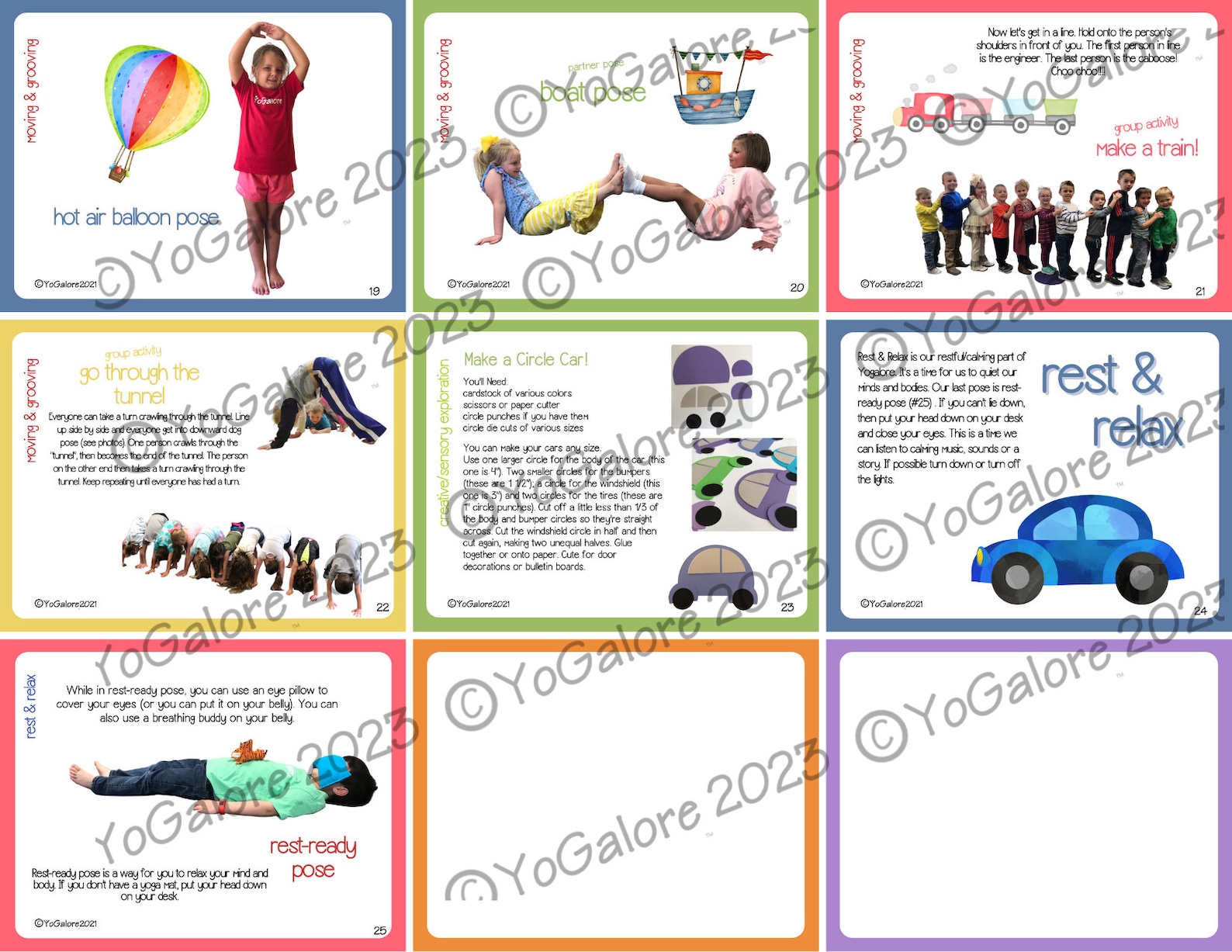Transportation Theme Yoga & Movement Pose Cards - Etsy