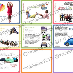 Transportation Theme Yoga & Movement Pose Cards - Etsy