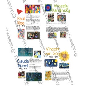 Artist Posters for Preschoolers and Kindergarten - Etsy