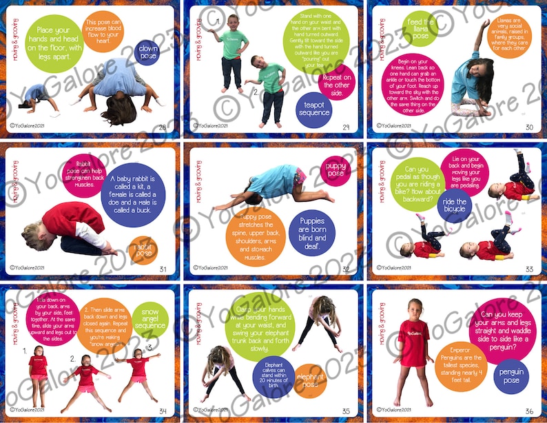 Yoga for Kids: Poses and Yoga Posters for the Classroom Yogamore ...