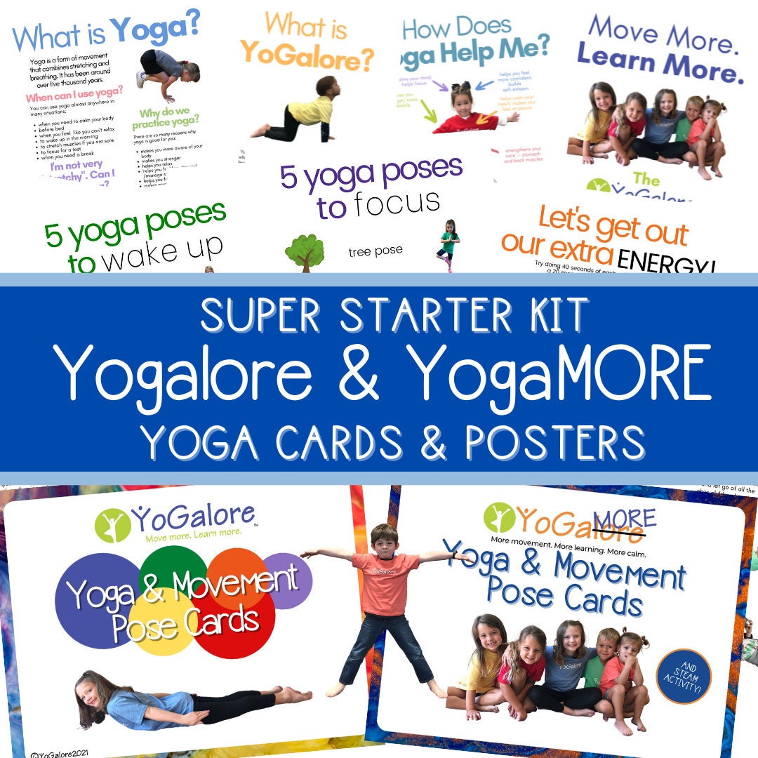 Yoga Kids Poses and Posters for the Classroom: Super Starter Kit - Etsy