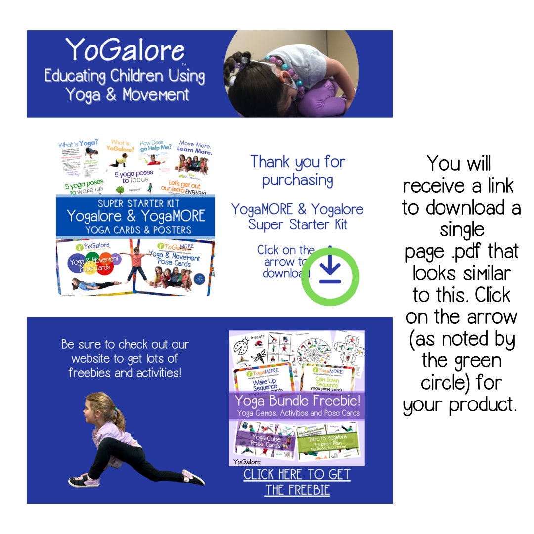 Yoga Kids Poses and Posters for the Classroom: Super Starter Kit - Etsy
