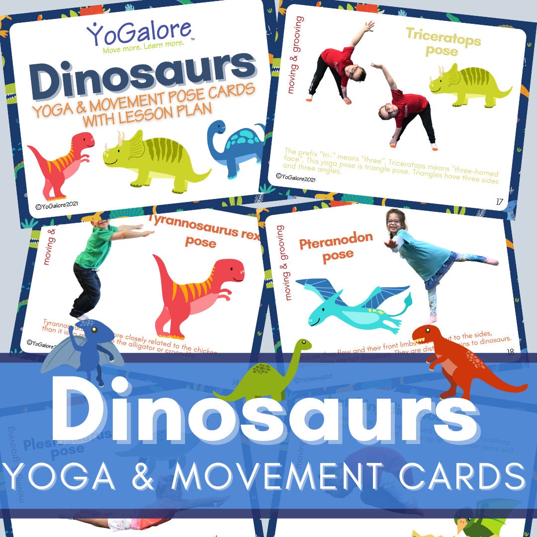 Dinosaur Yoga Lesson Plan: Dinosaur Theme Yoga & Movement Pose - Etsy