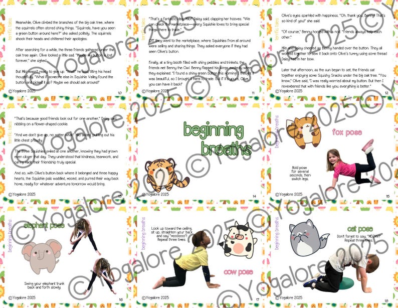 Squishies Yoga Pose Cards | Movement + Mindfulness for Preschool and ...