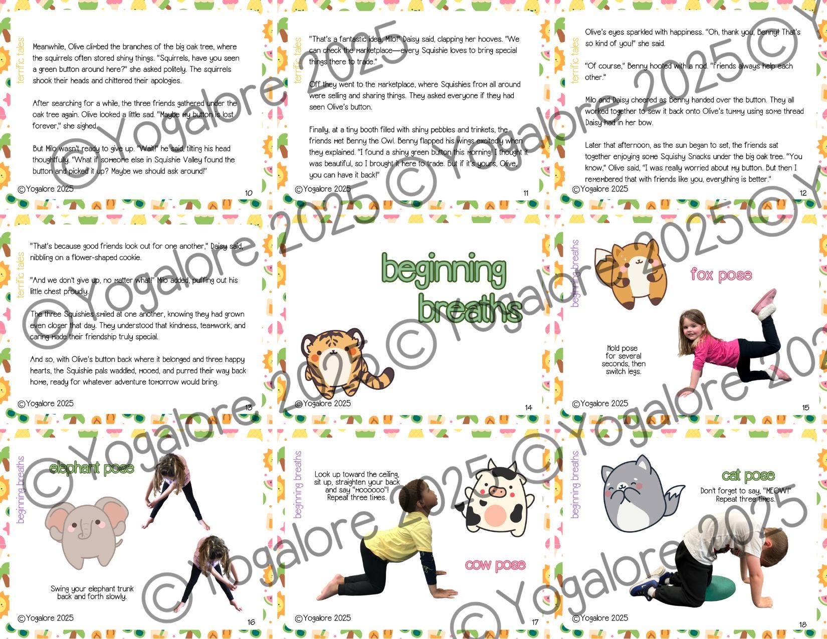Squishies Yoga Pose Cards | Movement + Mindfulness for Preschool and ...