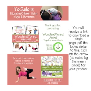 Woodland Animal | Forest Animal Theme Yoga & Movement Cards - Etsy