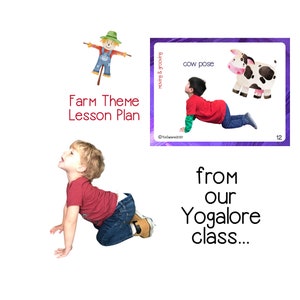 Farm Theme Yoga & Movement Cards With Classic Memory Game - Etsy