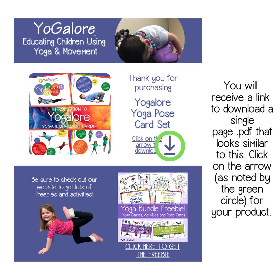 Yoga & Movement Pose Cards for Kids by Yogalore - Etsy
