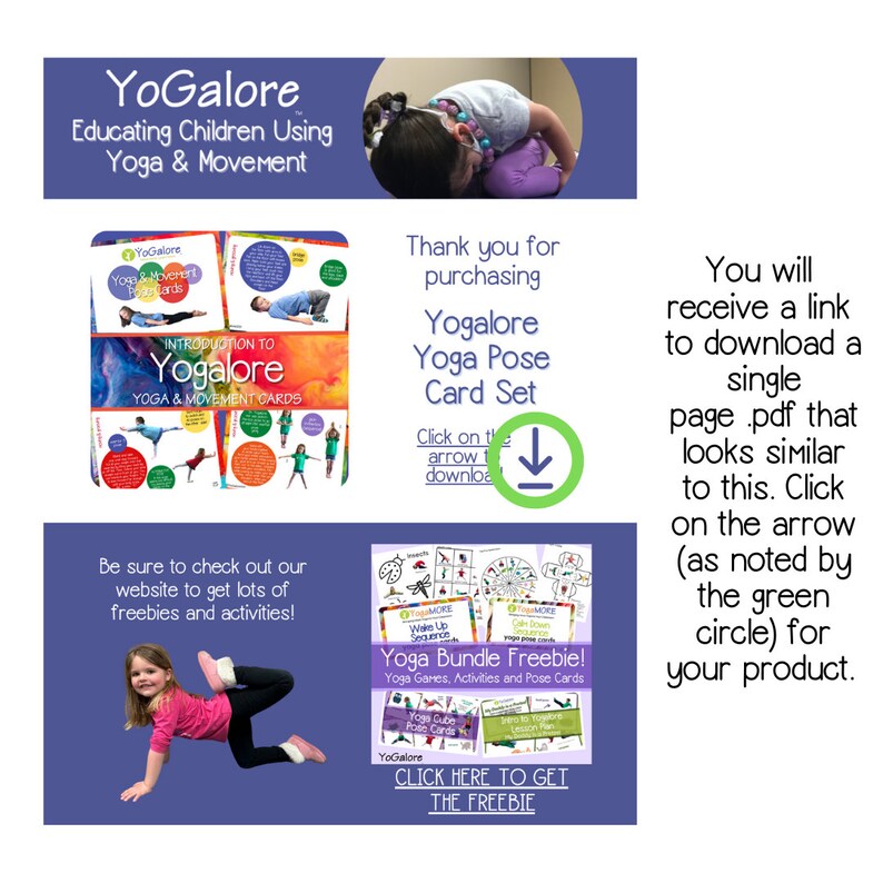 Yoga & Movement Pose Cards for Kids by Yogalore - Etsy