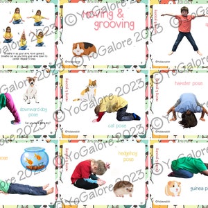 Pet Theme Yoga & Movement Pose Cards - Etsy