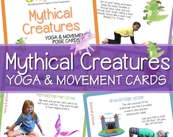 Camping Theme Yoga & Movement Pose Cards With Memory Game - Etsy