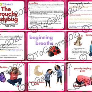 The Grouchy Ladybug: Yoga & Movement Cards | Etsy