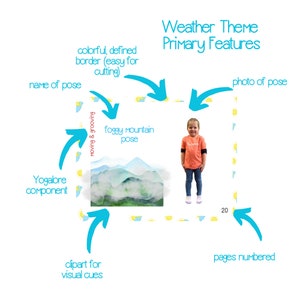 Preschool Weather Themed Movement Based Yoga Activity Bundle With ...