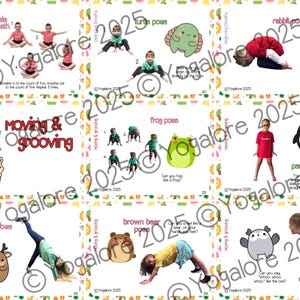 Squishies Yoga Pose Cards | Movement + Mindfulness for Preschool and ...