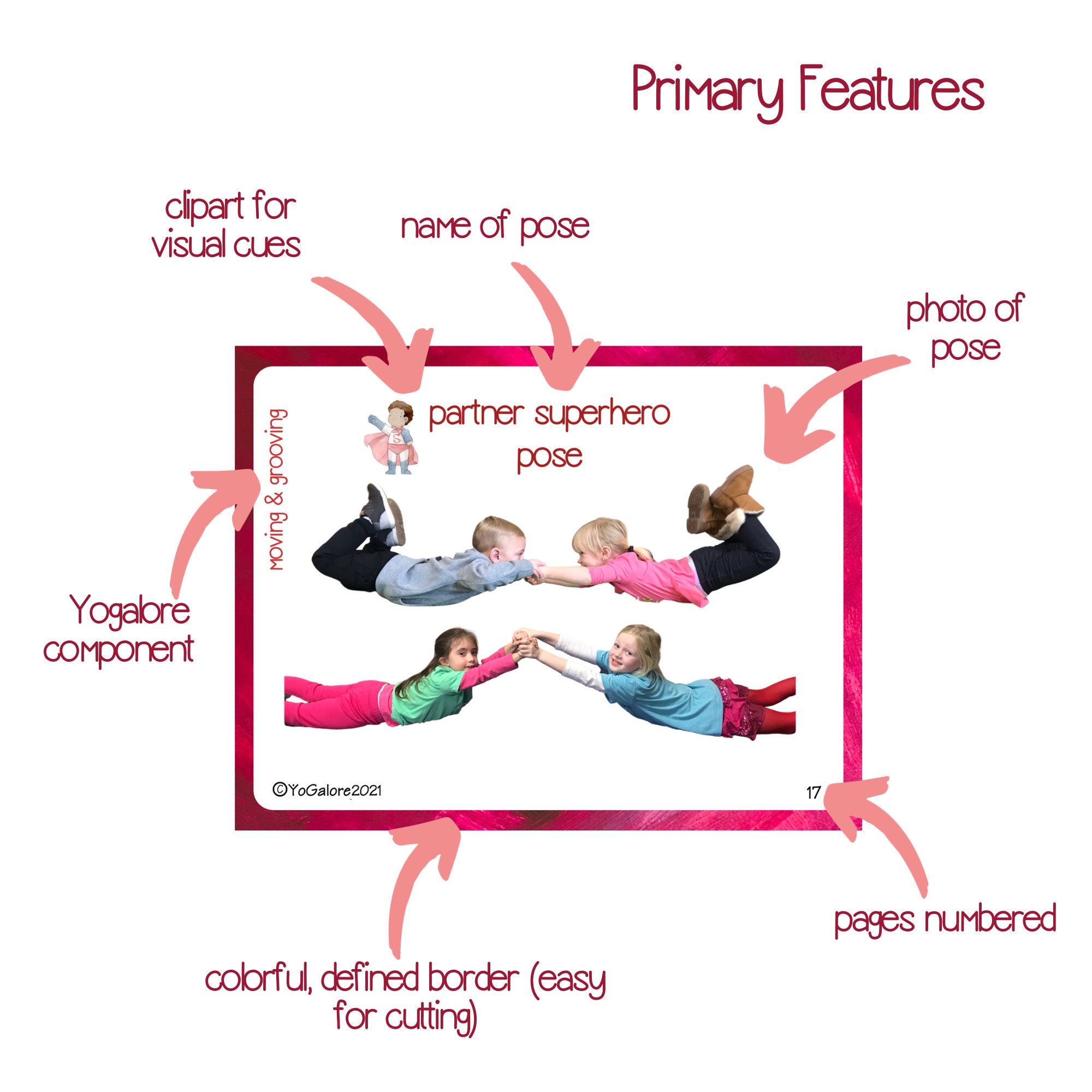 Valentine's Day Yoga & Movement Cards -- Partner Poses - Etsy